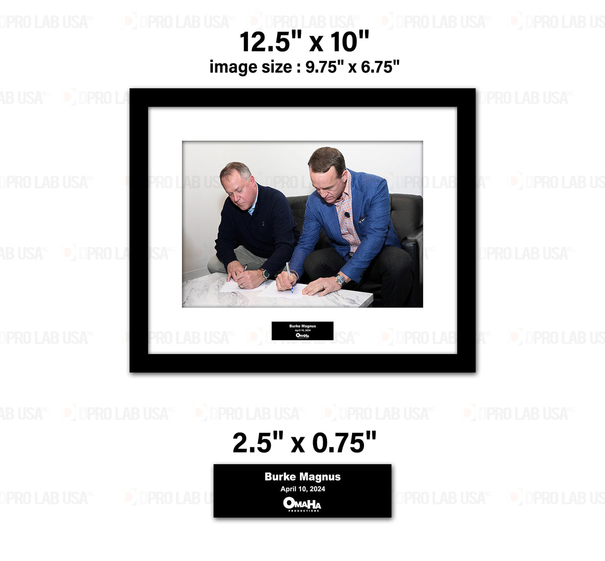 Custom Faith, 1 Matte Paper Printing & 0.75" Black Framing w/ Mat, 1 P ...